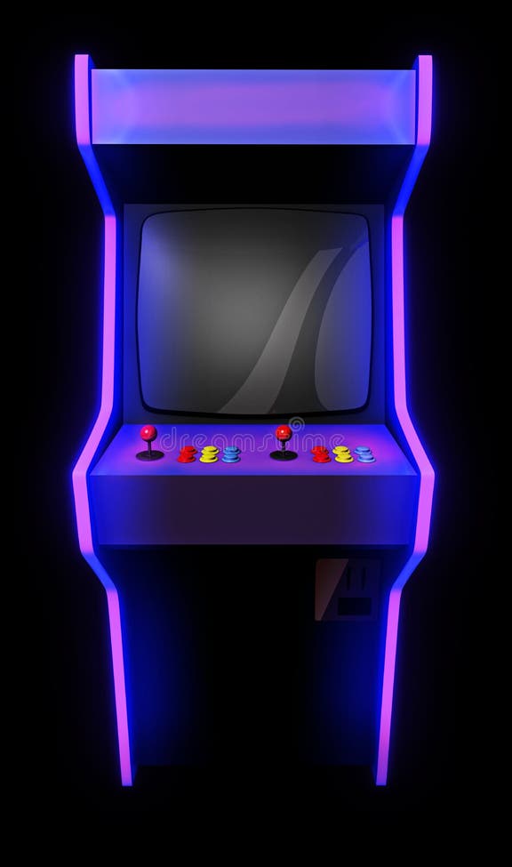 Arcade Machine Front View Stock Illustrations – 28 Arcade Machine Front ...