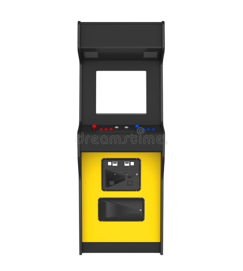 Arcade Game Machine Isolated Stock Illustration - Illustration of ...