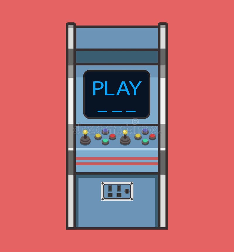 Arcade Game Machine Retro Clássico Ilustração do Vetor - Ilustração de ...