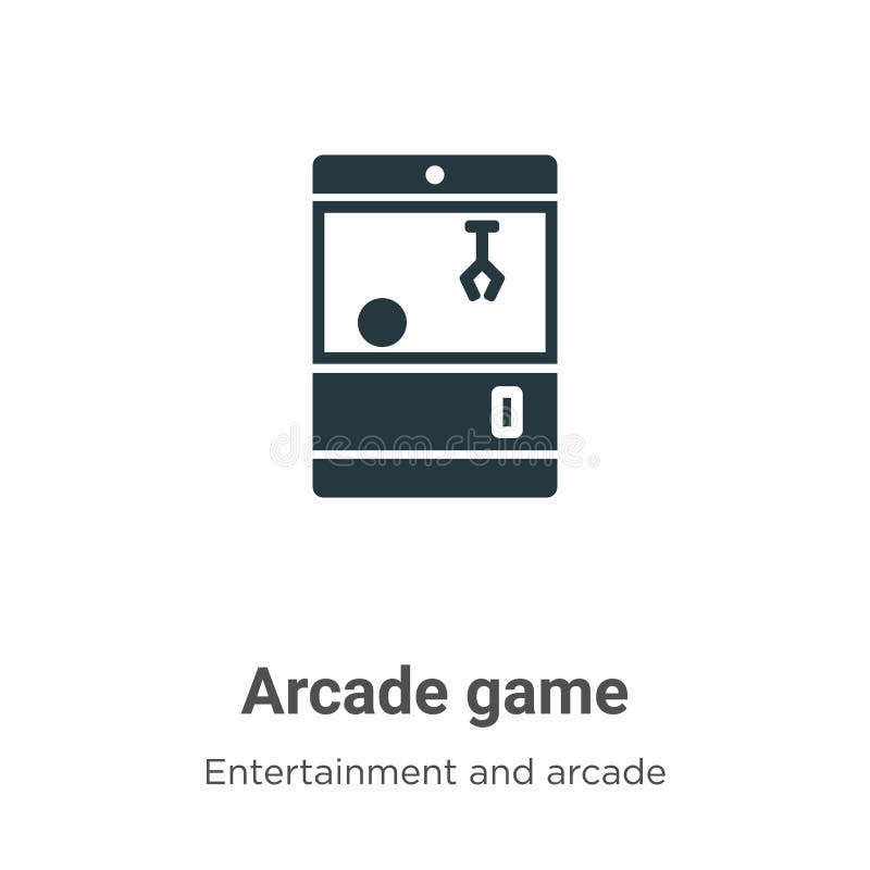 Arcade Game Vector Icon on White Background. Flat Vector Arcade Game ... Arcade Game Vector Icon on White Background. Flat Vector Arcade Game ...