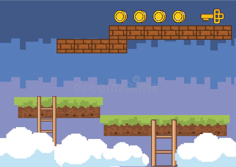 Pixel Art Ladder Stock Illustrations – 142 Pixel Art Ladder Stock ...