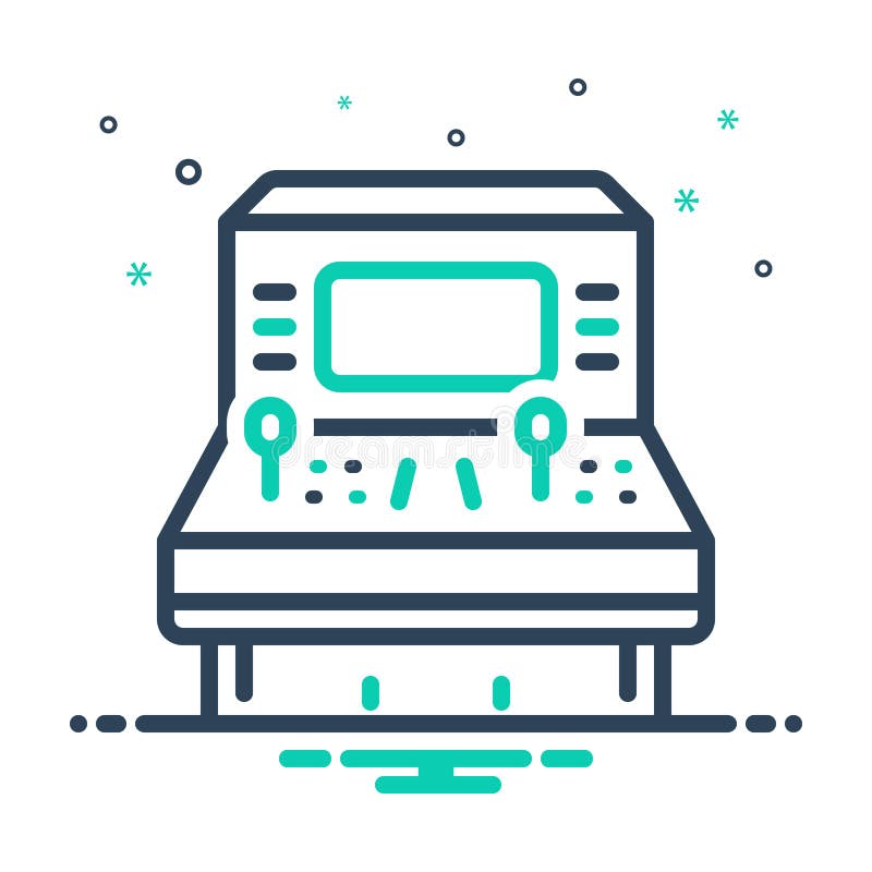 Mix Icon for Arcade Games, Arcade and Electronic Stock Vector ...