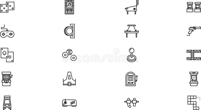 Arcade Icons High-Quality Vector Icons Collection with Editable Stroke ...