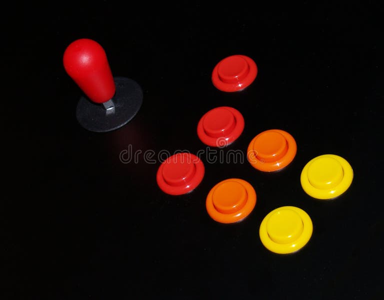 Arcade Joystick and Buttons Stock Photo - Image of mall, play: 4167116