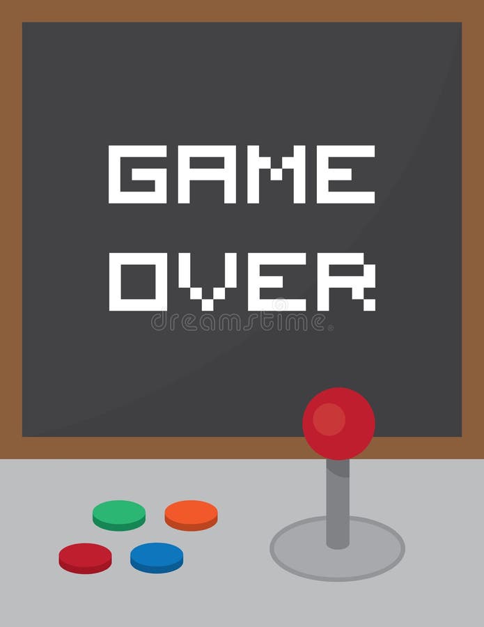 Game Over Ilustraciones Stock, Vectores, Y Clipart – (13 Ilustraciones ...