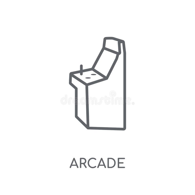 Arcade Machine Icon. Trendy Arcade Machine Logo Concept on White Stock ...