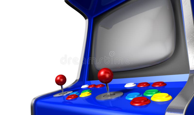Arcade Machine Closeup stock illustration. Illustration of classic ...