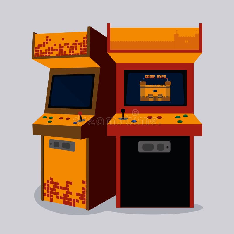 Arcade machine design stock vector. Illustration of digital - 109834683