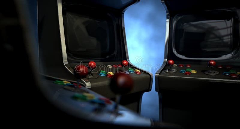 Room Full of of 90s Era Old Arcade Video Games in Gaming Bar Editorial ...