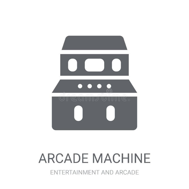 Arcade Machine Icon. Trendy Arcade Machine Logo Concept on White Stock ...