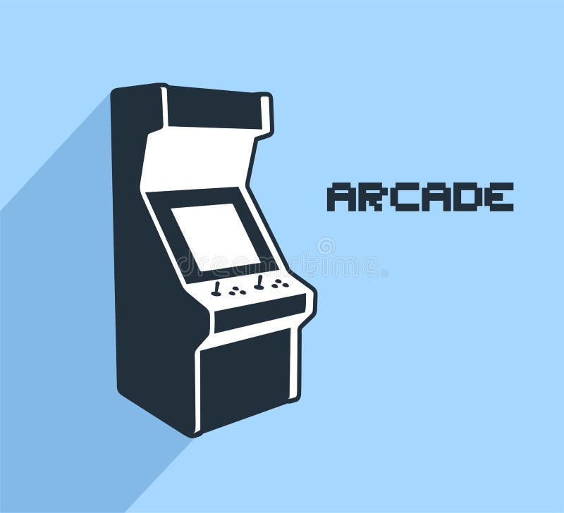 Arcade Machine Illustration Stock Vector - Illustration of symbol, play ...
