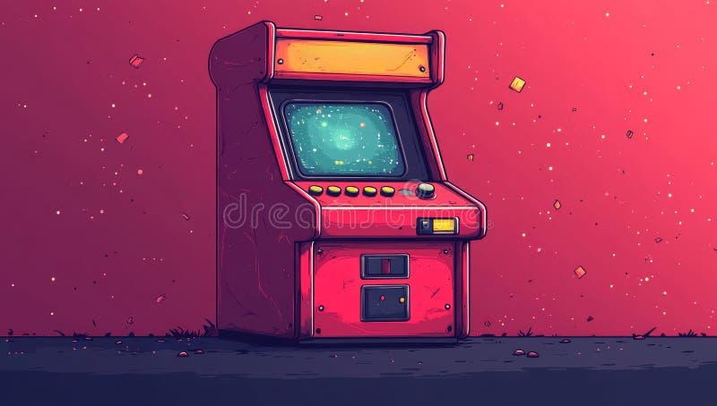 Arcade Machine Red Backdrop Stock Photos - Free & Royalty-Free Stock ...