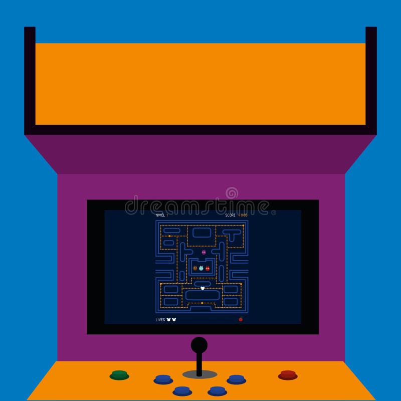 Arcade machine design stock vector. Illustration of lifestyle - 109834806