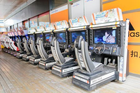 Arcade machines editorial stock photo. Image of play - 19447608