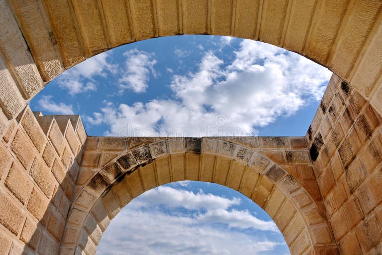 Arch stock photo. Image of tourism, upright, summer, ecological - 74014400