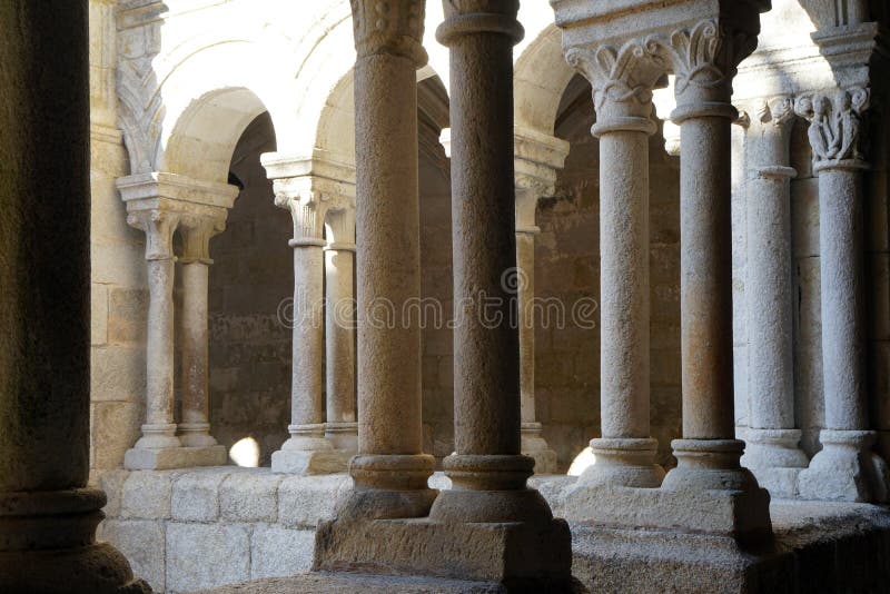 Colonnade at a Spanish Mission Stock Image - Image of church, arcangel ...