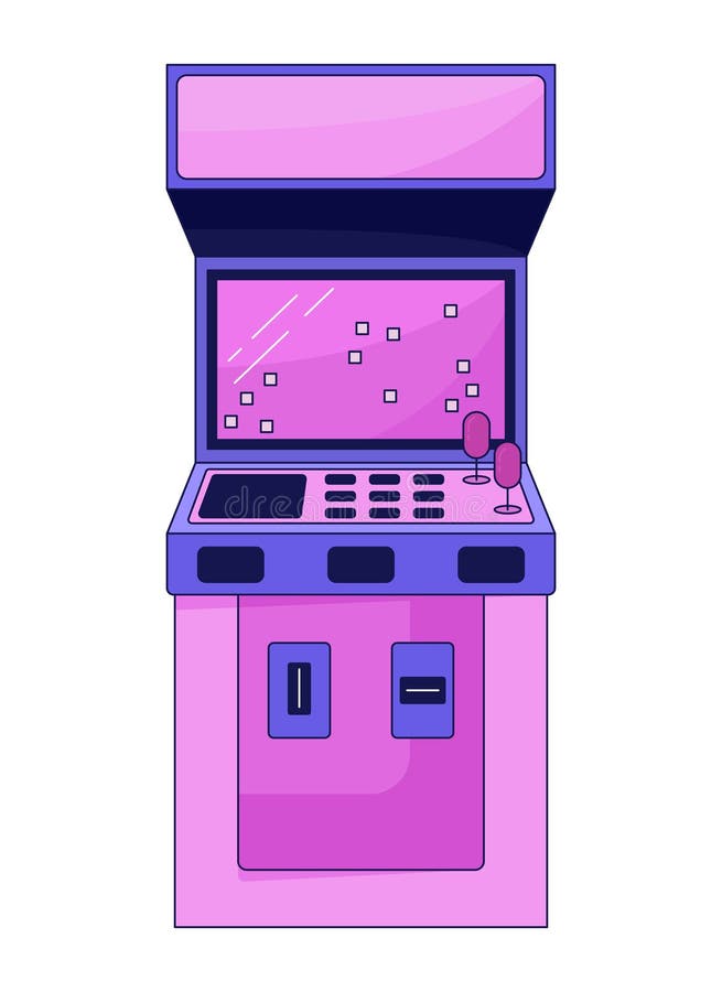 Arcade Video Game Machine Vector Illustration Stock Vector ...