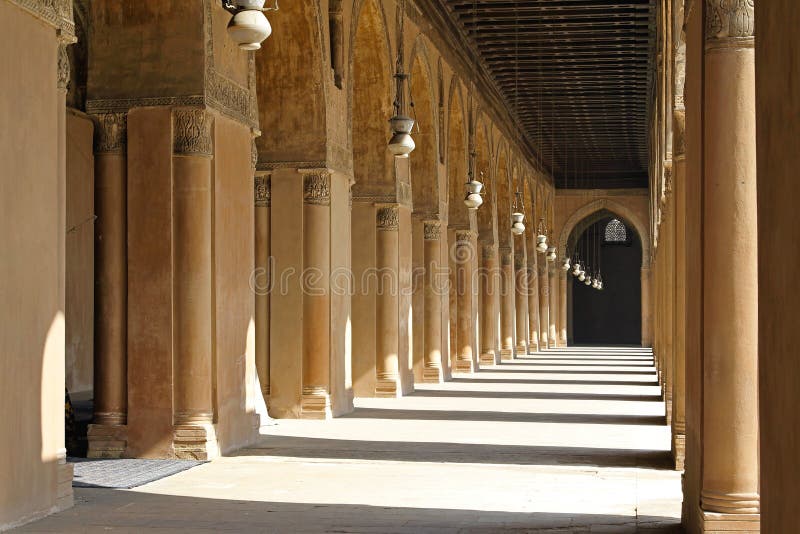 Arcaded corridors stock image. Image of islam, courtyard - 28558121
