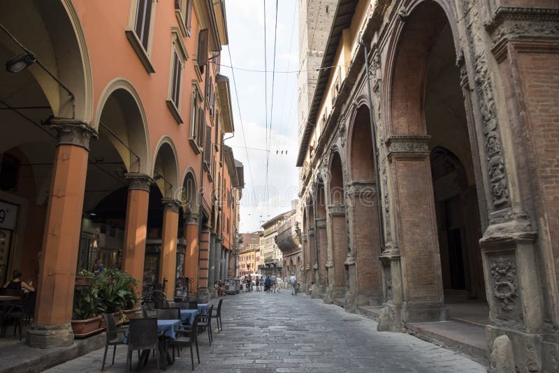 The Ancient Arcades of San Maurizio Canavese Editorial Photography ...