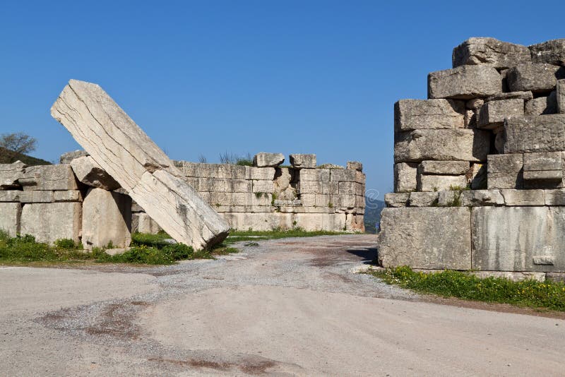 The Arcadian Gate at Greece Stock Image - Image of monument, travel ...