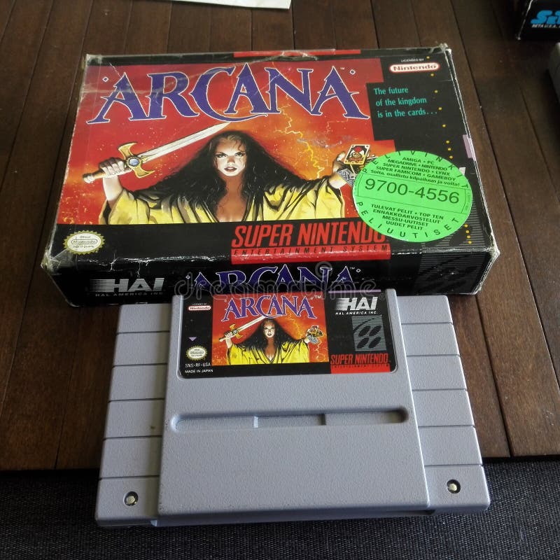 Arcana - Snes game editorial stock image. Image of super - 78518694
