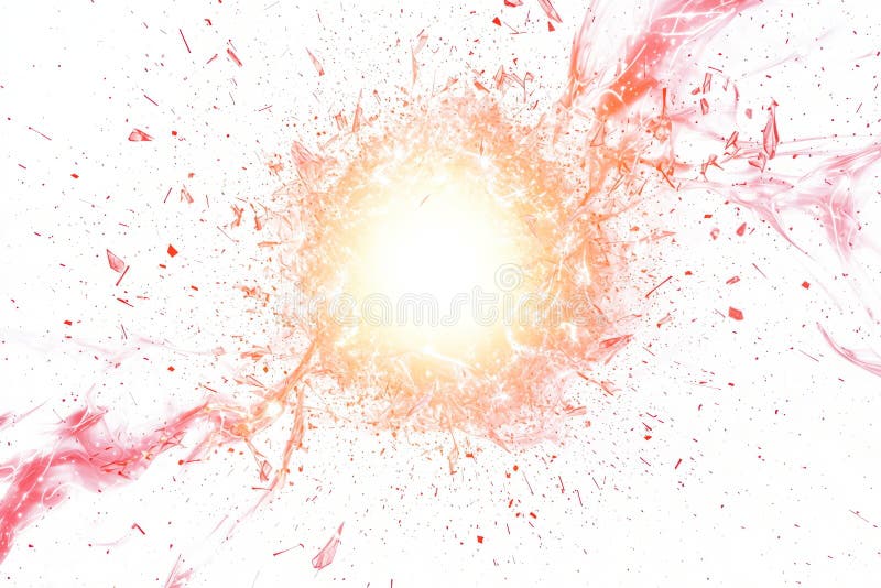 Arcane Explosion of Light Particles, Luminous Glyphs Spinning within ...