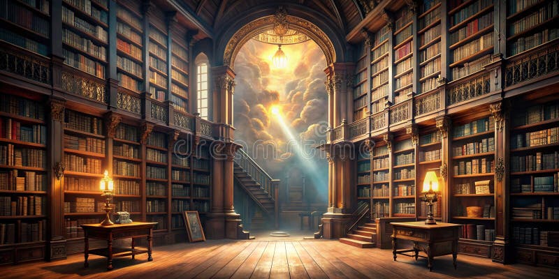 Arcane Library Mystical Knowledge Encased in Timeless Tomes Creative AI ...