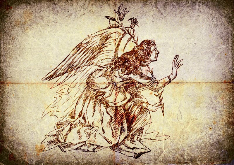 Arcangelo Gabriel illustrazione di stock. Illustrazione di bibbia ...