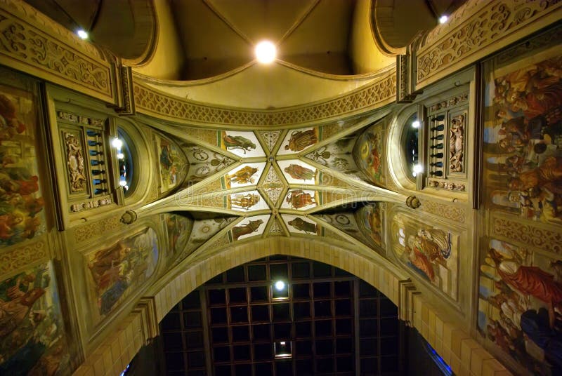 Notre Dame cathedral stock photo. Image of bricks, cross - 12725132