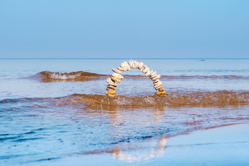 Arch above water stock photo. Image of harmony, balance - 76776124