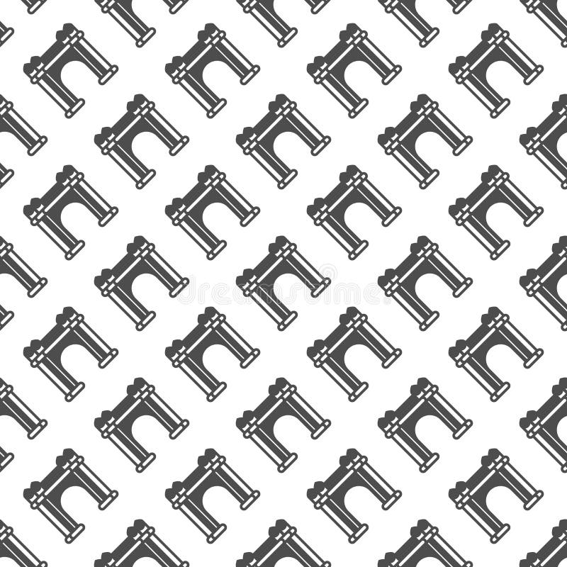 Arch, Architectural Structure Solid Seamless Pattern, Architect Studio ...