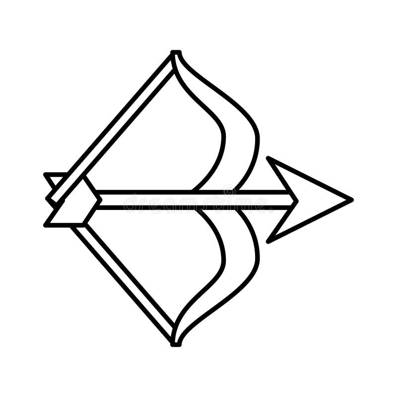 Arch with arrow icon stock vector. Illustration of business - 89024598