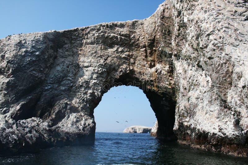 Arch ballestas stock photo. Image of islands, travel - 42147460