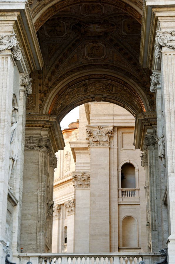 Arch in St. Peter S Basilica Stock Photo - Image of ruins, europe: 20508262
