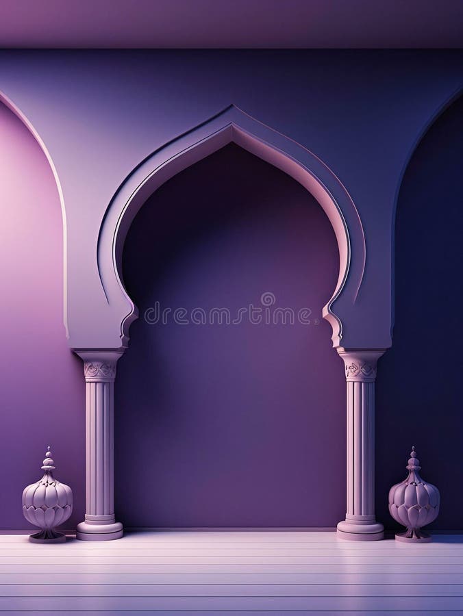 Arch in the Blue Arch in the Night Arch in the Dark Stock Illustration ...