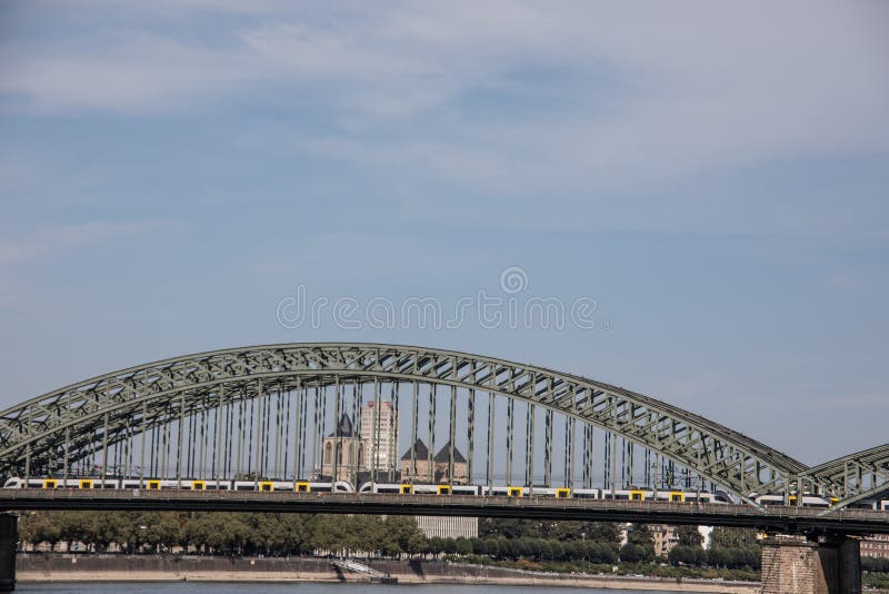 Arch bridge stock image. Image of cologne, castles, green - 229846485