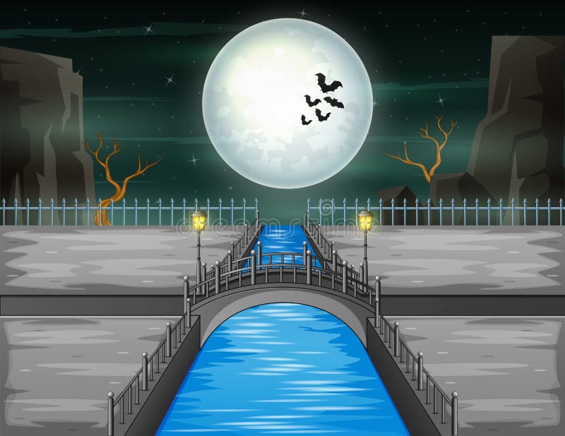 Bridge Spooky Stock Illustrations – 147 Bridge Spooky Stock ...
