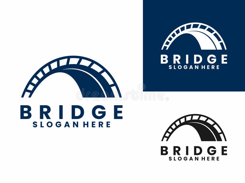 Arch Bridge Logo Design Vector Template. Simple Elegant Bridge Logo ...
