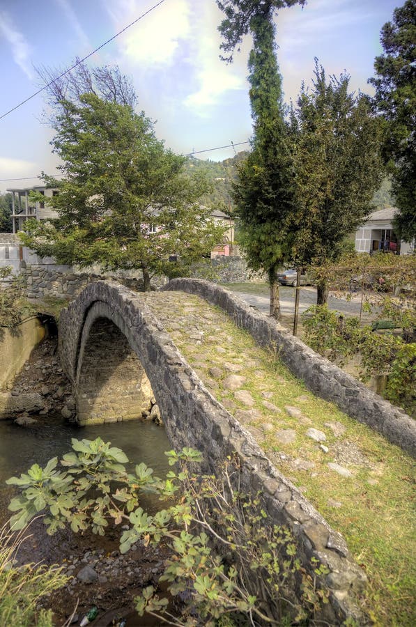 Arch Bridge of Queen Tamara. Adjara, Georgia Editorial Stock Photo ...