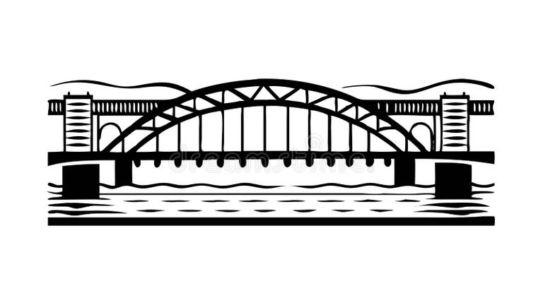 Arch Bridge Silhouette, Infrastructure, Connection, Engineering ...