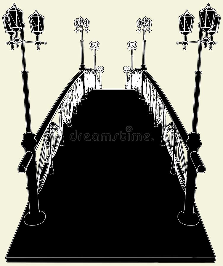 Arch Bridge Steel Structure Vector 01 Stock Illustration - Illustration ...