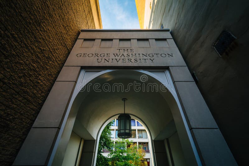 Arch and Buildings at George Washington University, in Washington, DC ...