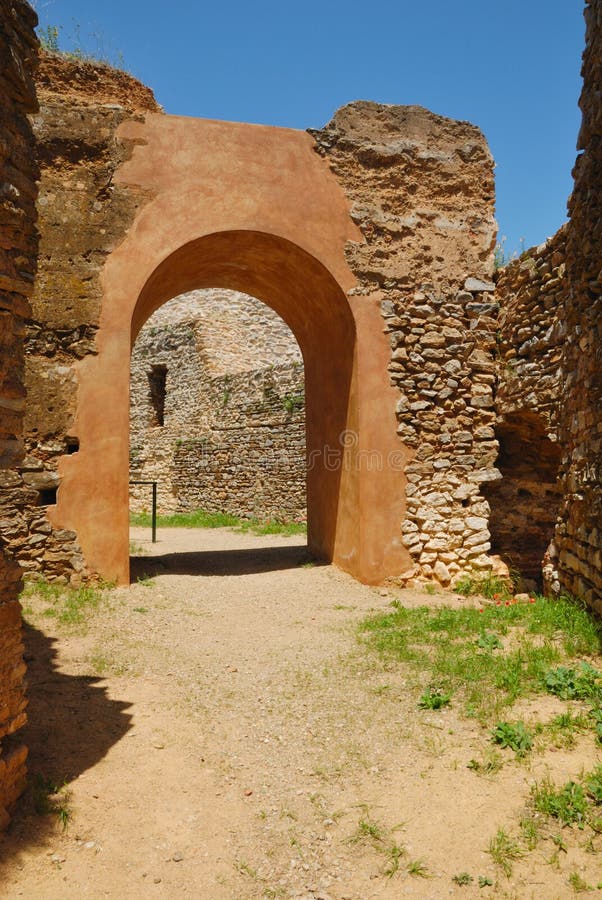 Old Castle of Constantina, Seville, Andalusia, Spain Stock Image ...