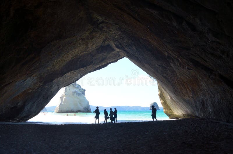 The Arch at Cathedral Cove stock photo. Image of coastline - 49235584