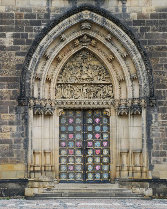 Arch of a Catholic Cathedral Stock Photo - Image of arch, ladder: 10750660