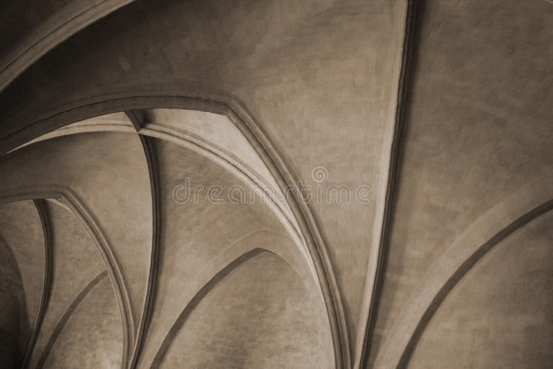Arch Ceiling of Ancient Building Stock Photo - Image of roof, shape ...