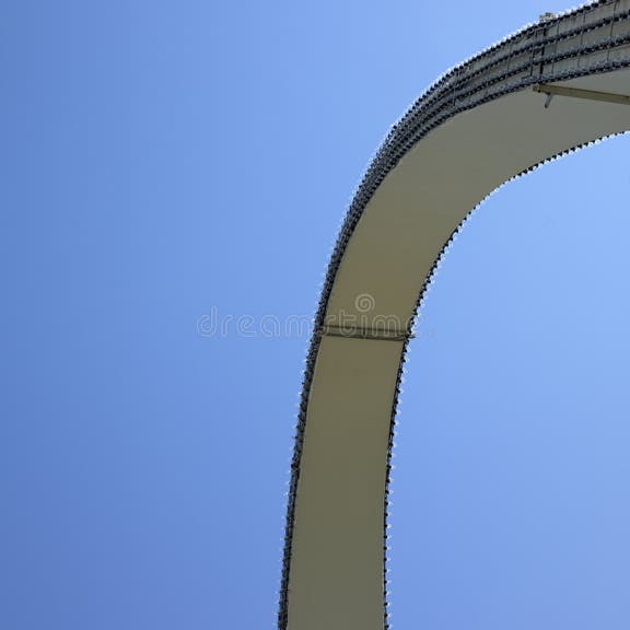 Arch with clear lightbulbs stock image. Image of bend - 36775461