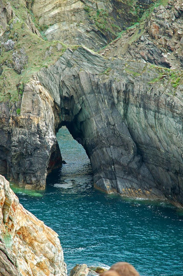 Arch cliff stock image. Image of mizen, coastline, water - 42989163