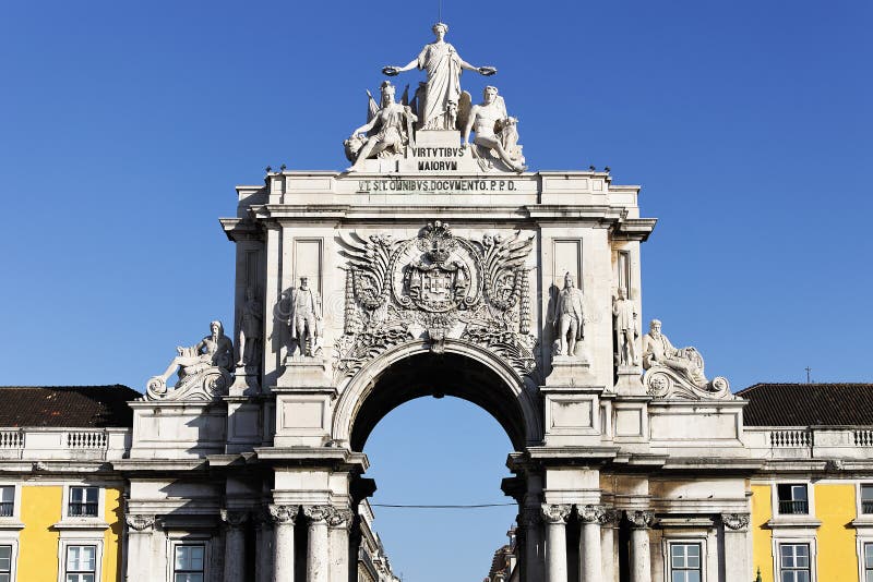 Lisbon - Commerce square editorial image. Image of portugal - 2301410