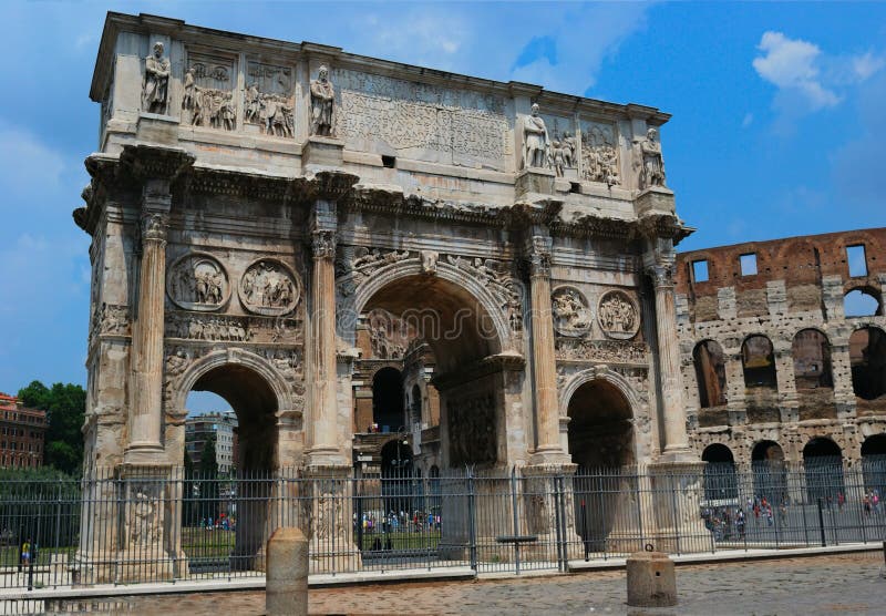 Augustus Triumph Arch, Rimini, Italy Stock Image - Image of building ...